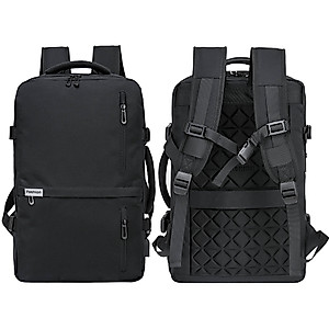 Travel Laptop Backpack 35L Flight Approved Carry On Weekender Bag Backpack expandable with USB Charging Port Smart Organized