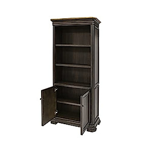 Martin Furniture Executive Bookcase with Doors, Fully Assembled, Brown (IMSA3678D)