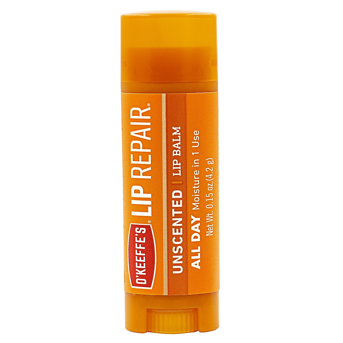 O'Keeffe's Lip Repair Lip Balm for Dry, Cracked Lips, Stick, (Pack of 4: 3 Cooling + 1 Unscented)