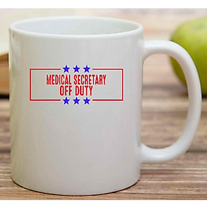Humorous Gift for Medical Secretaries, Perfect for a Cousin's Birthday - Medical Secretary, Funny Quote on 11 Oz White Ceramic Coffee Mug