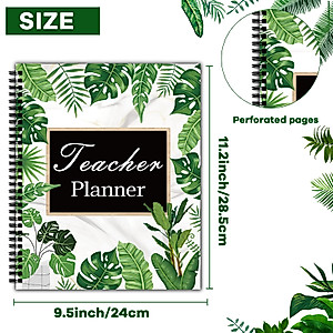 Eucalyptus Teacher Planner 2023-2024 Boho Lesson Planner School Year Lesson Plans Book 9''X11'' Colorful Stickers New Undated Teacher Lesson Planner For Classroom or Homeschool (color, 135 pages)