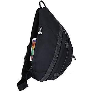 HBAG 20 Crossbody Sling Backpack Single Strap Shoulder Bag, Water Bottle Pocket