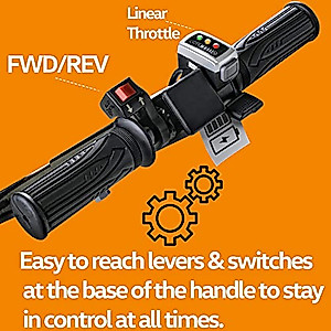 SuperHandy Trailer Dolly Electric Power 3600LBS Max Trailer Weight, 600LBS Max Tongue Weight & Chainsaw Mini 8-Inch Cordless Electric 20V 2.0Ah Lightweight [Bundle Deal]