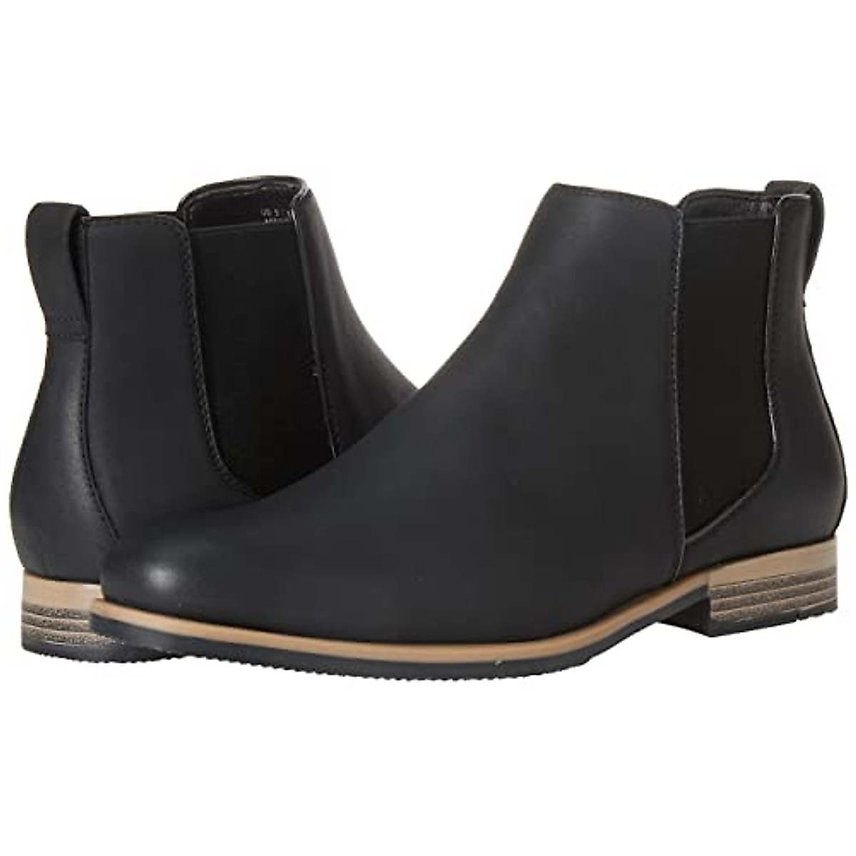 Amazon Essentials Men's Chelsea Boot, Black Faux Leather, 13