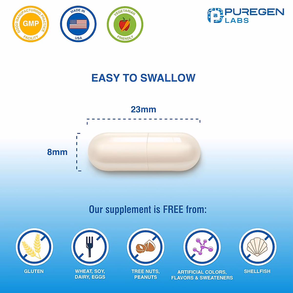 Puregen Labs Potassium Bicarbonate Supplement 1020 mg | Non-GMO | Gluten Free | Made in USA | 240 Vegetarian Capsules