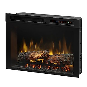 Dimplex 26 Inch Built-in Electric Fireplace - Multi-Fire XHD Firebox with Logs and Realistic Multi-Color Flames | Model: XHD26L