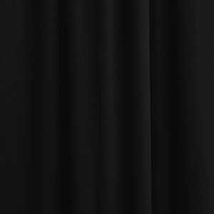 AK TRADING CO. 10 feet x 8 feet IFR Polyester Backdrop Drapes Curtains Panels with Rod Pockets - Wedding Ceremony Party Home Window Decorations - Black