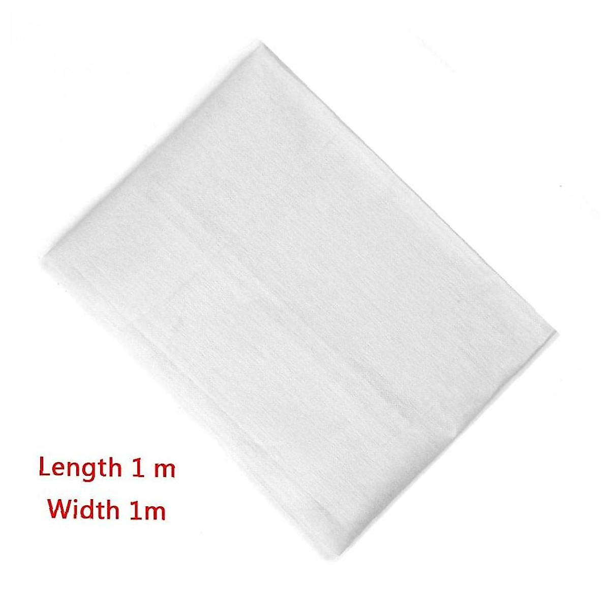 TOSSPER 1pc Ironing Fusible Interface Fabric Single-Sided Lining Ironing Patchwork White 100cm