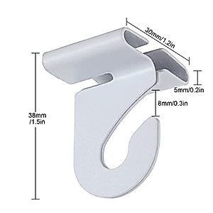 50Pack Drop Ceiling Hooks Aluminum Ceiling Hooks for Hanging Drop Ceiling Clips, T-Bar Track Clip Ceiling Grid Clips for Hanging Classroom Light Plants Office Signs Decorations