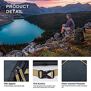 MOUNTAINTOP Hiking Backpack 35L Outdoor Travel Camping Day Pack with Rain Cover for Men Women