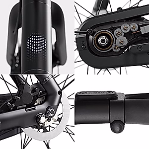 VanMoof S3 Ebike Unisex - Electric Bike 4 Speed, 150km Range, Top Speed: 15.5 mphh, 21Kg, 28” - Dark Color…