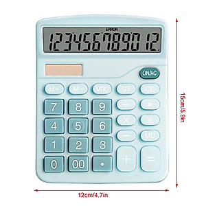 MJWDP Calculator 12 Digits Electronic LCD Large Screen Desktop Calculators Home Office School Calculators Financial Accounting Tools (Color : D)