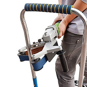 VICSES 110V 800W Pipe Tube Polisher Stainless Round Sander 360° Rotation and 6 Speeds Adjustable with Alumina Oxide Sanding Grinding and Polishing