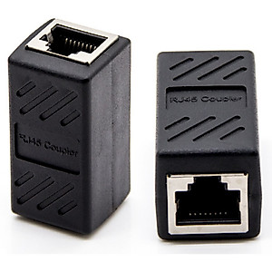 YOQXHY RJ45 Couplers,in Line Coupler Cat5 Cat5e Cat6 Cat7 Ethernet Cable 8P8C Extender Adapter Female to Female,(20 Pack)