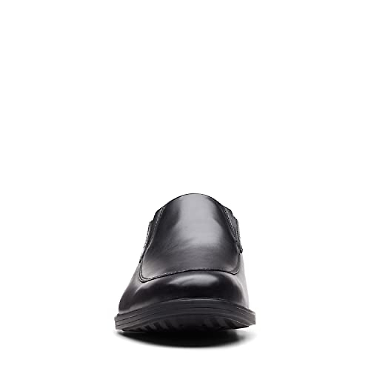 Clarks Men's Whiddon Plain Loafer, Black Leather, 9.5 Wide