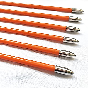 PANDARUS Youth Safetyglass Arrows 28" Fiberglass Archery 26" Target Practice Arrows(Pack of 12) (28 inch Orange)