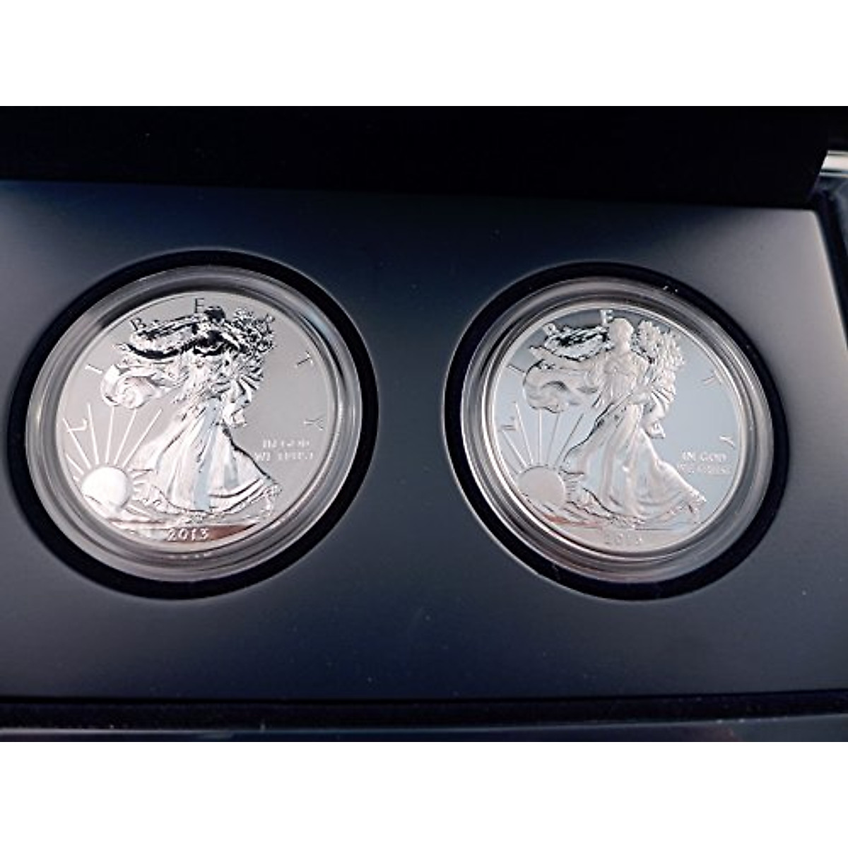 2013 W Silver Eagle Two coin West point mint reverse proof set