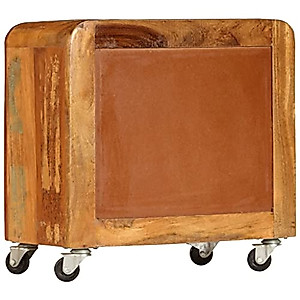 vidaXL Bedside Cabinet TV Cabinets Nightstand Bed Cabinet Box Cabinet Bedside Table Durable Strong Unique 19.7"x11.8"x19.7" Solid Reclaimed Wood