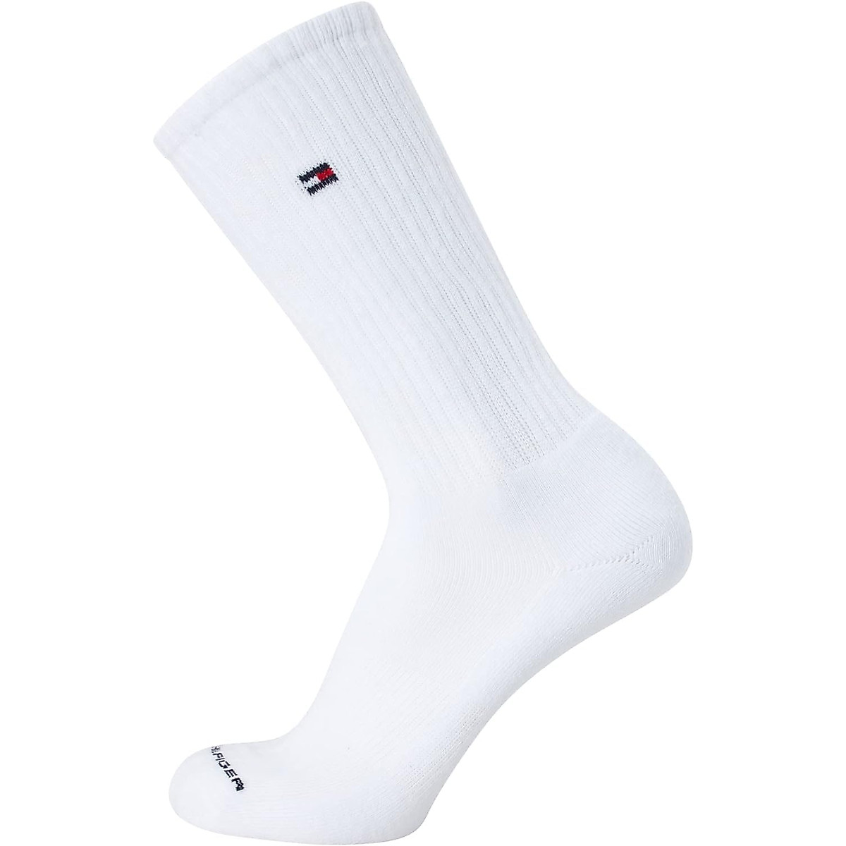 Tommy Hilfiger Men's Athletic Socks - Cushioned Crew Socks (5 Pack), Size 7-12, BlackWhiteGrey