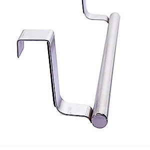 Stainless Steel Towel Bar Holder Over Kitchen Cabinet Door Hanging Rack 24cm 36cm by SHG (36cm)
