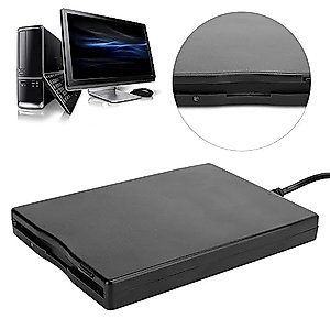 Tangxi 3.5 Floppy Disk Reader, Portable 3.5 USB External Floppy Drive External Removable 3.5-Inch PC Floppy Drive Card Reader for Windows