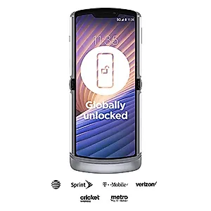 Motorola Razr 5G | Unlocked | Made for US by Motorola | 8/256GB | 48MP Camera | 2020 | Liquid Mercury