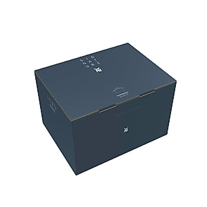 WMF Fusiontec Aromatic Cooking Pot Large 22 cm Stewing Pot Induction 3.1 L Lid with Condensation Knobs High-Tech Ceramic Stackable Scratch Resistant Black