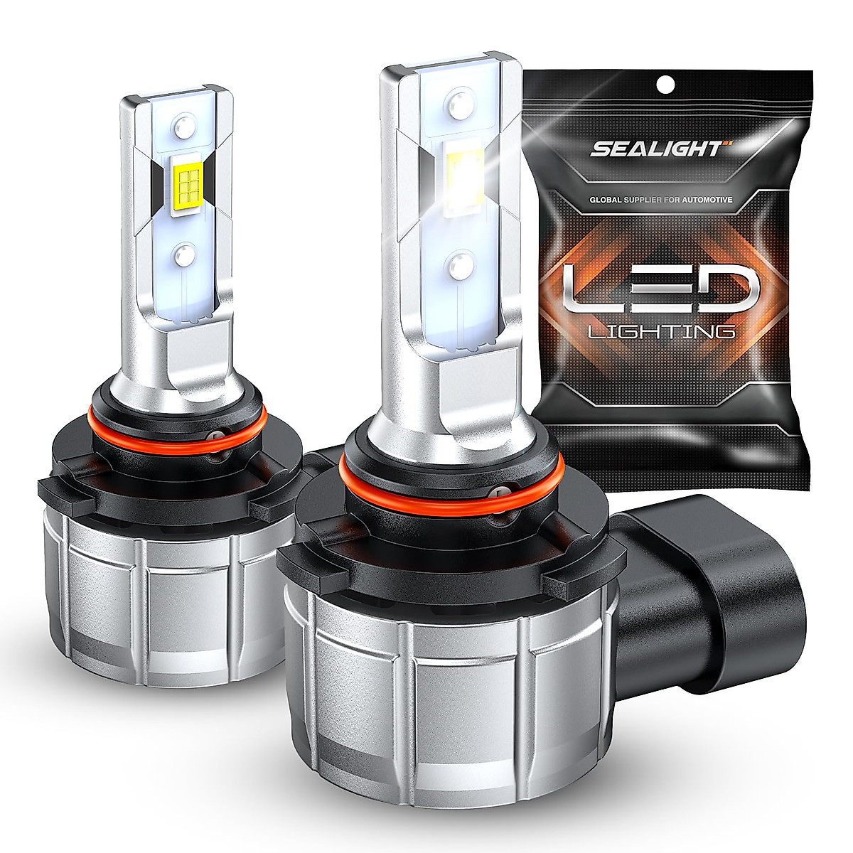 SEALIGHT H10 9145 LED Fog Light Bulbs or DRL, 600% Brightness 9040 9045 9140 Fog Lights LED Bulb for Car, 6500K Cool White Dual-row CSP Chips, 1:1 Mini Size, Pack of 2