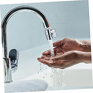 KONTONTY 3pcs Water Inlet Adapter Washing Machine Faucet Diverter Sink Aerator Adapter Multi Purpose Sink Faucet Adapter for Washing Machine Brass Faucet Accessories Fully Automatic Copper