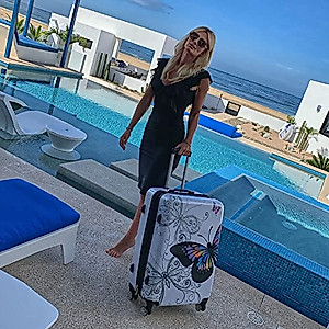 World Traveler Butterfly Luggage, 4-Piece Set