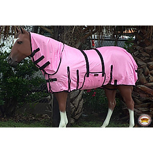 HILASON 66 Inches Horse Ultra Violet Rays Protect Mesh Bug Mosquito Horse Fly Sheet Summer Spring | Fly Sheet | Horse Turnout Sheet | Fly Sheet for Horses | Bug and Mosquito Protection