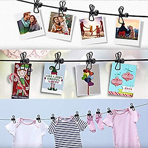 Roctee 3 Pack Portable Travel Clothesline with All 36 Clothespins, Retractable Clothesline Outdoor Laundry Line for Drying Clothes Heavy Duty Windproof (Black)