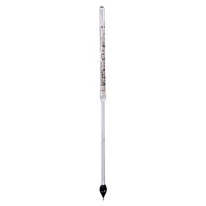 Heavy Liquids Hydrometers: 1.0-2.0 In 0.01 Divisions, Overall Length 30 cm