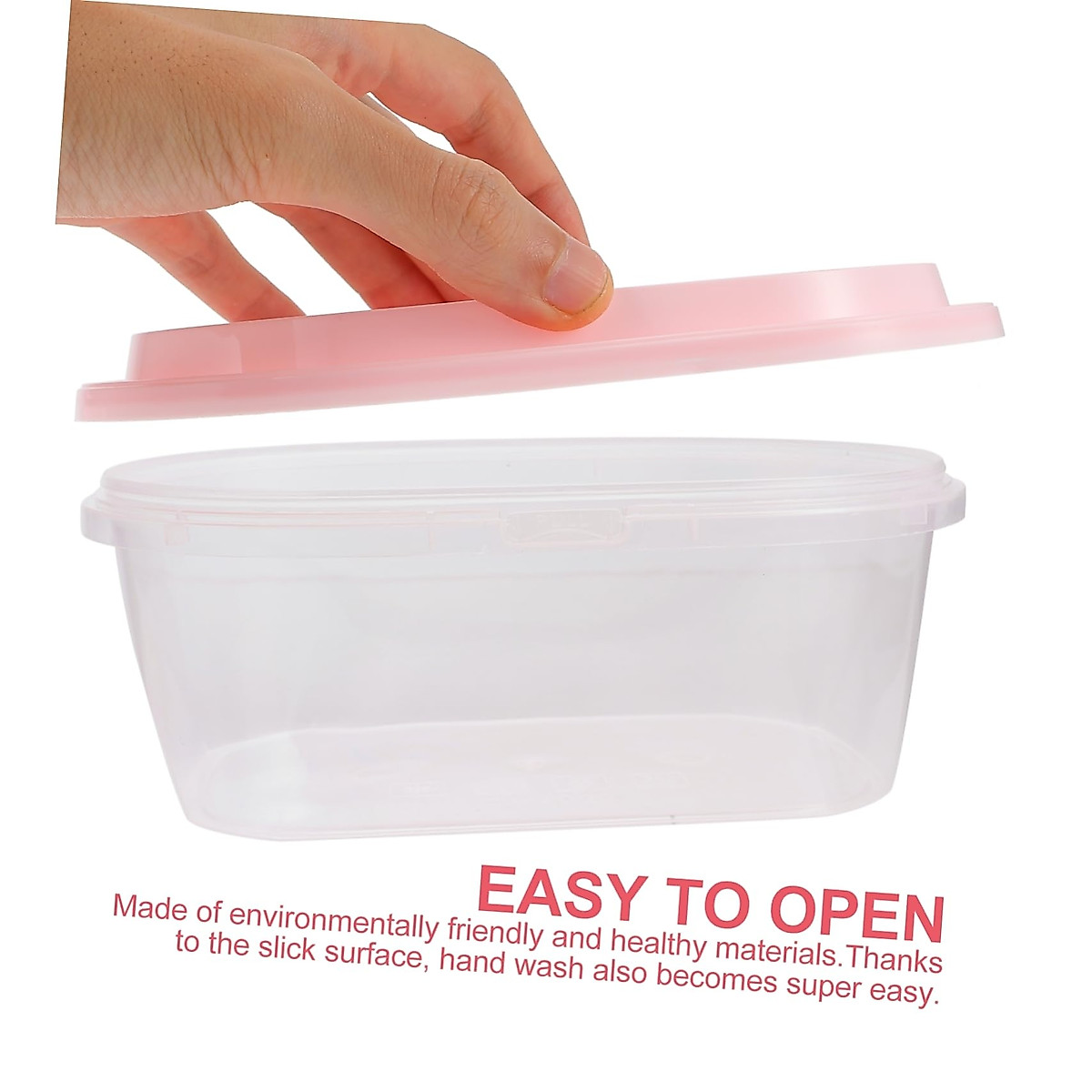 Abaodam 2 Sets 2pcs Ice Cream Box Containers Ice Cream Cups Food Canisters Homemade Ice Cream Container Homemade Ice Cream Tub Freezer Tub with Lid Storage Tubs Plastic Soy Milk Tableware