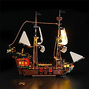 T-Club Led Light Kit for Lego 31109 Creator 3 in 1 Pirate Ship Inn & Skull Island Model Building Blocks(Not Include Lego Model)