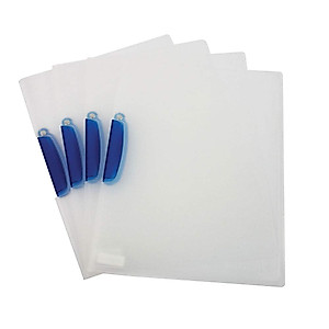 Q-Connect KF02138 Swivelclip File A4 (Pack of 25) - Clear Frosted