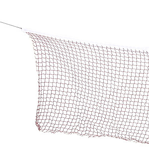 Portable Adjustable Badminton Net, Volleyball Badminton Mesh Net for Outdoor Sports Entertainment Training(Red)