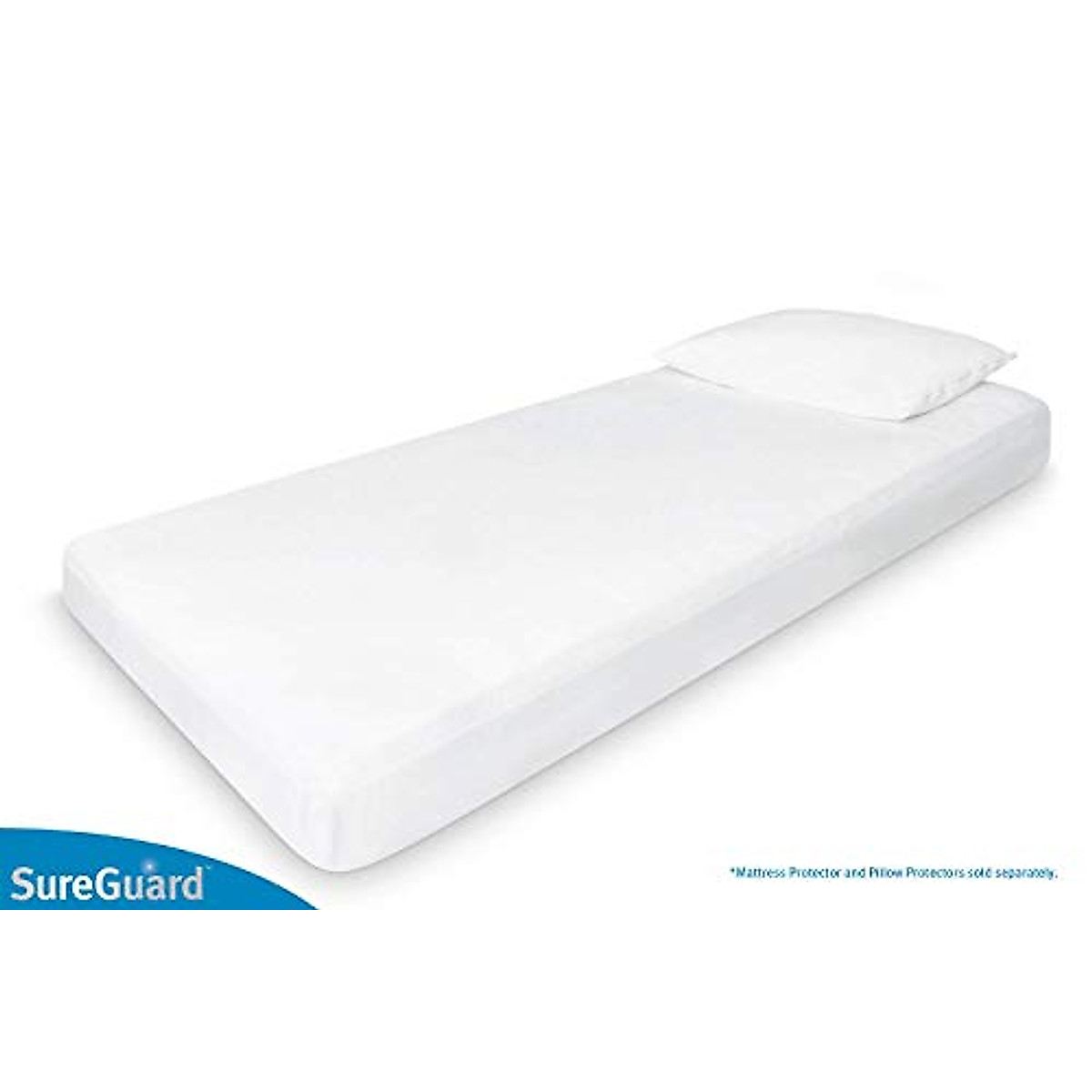 SureGuard Crib Size Mattress Protector - 100% Waterproof, Hypoallergenic - Premium Fitted Cotton Terry Cover