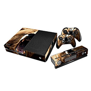 Protective Vinyl Decal Skin/stickers Wrap for Xbox One Console+ 2 Controllers+kinect-shouting Bear
