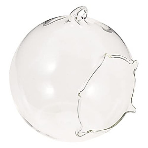 balacoo 3pcs Hamster Glass nest Hanging Hamster House pet Cooling nest Guinea Pig Bed Hamster Glass cage Small Animal Hideout Hanging Bed Swing Hamster Sleeping Nest Pet Hut Hammock 10cm