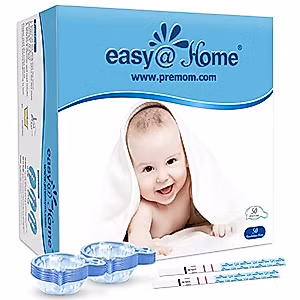 Easy@Home Ovulation Test Predictor Kit : Accurate Fertility Test for Women (Width of 5mm), Fertility Monitor Test Strips, 50 LH Strips