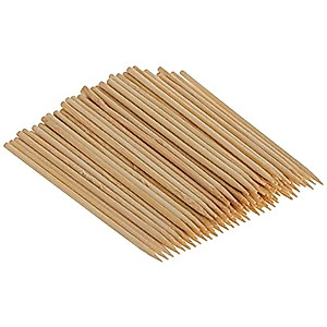 HIC Harold Import Co. HIC Bamboo BBQ, Kabob and Grill Skewers, 4-Inches Long, Set of 100, 4 Inch, Brown