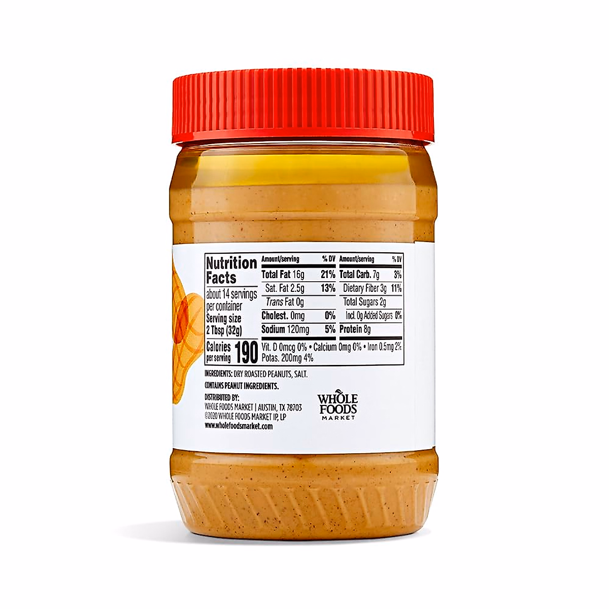 365 by Whole Foods Market, Creamy Peanut Butter With Salt, 16 Ounce