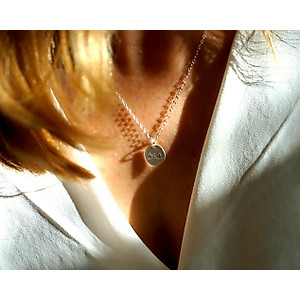 EFYTAL Marathon Runner 26.2 Necklace, 925 Sterling Silver Disc Jewelry Gift for Athlete, Gifts for Athletes Runners