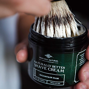 MNSC Lavender Lime Naturally Better Shave Cream - Smooth Shave, Hypoallergenic Sensitive Skin Formula, Softer Skin, Prevent Nicks, Cuts, and Irritation, Handcrafted in USA, All-Natural & Plant-Derived