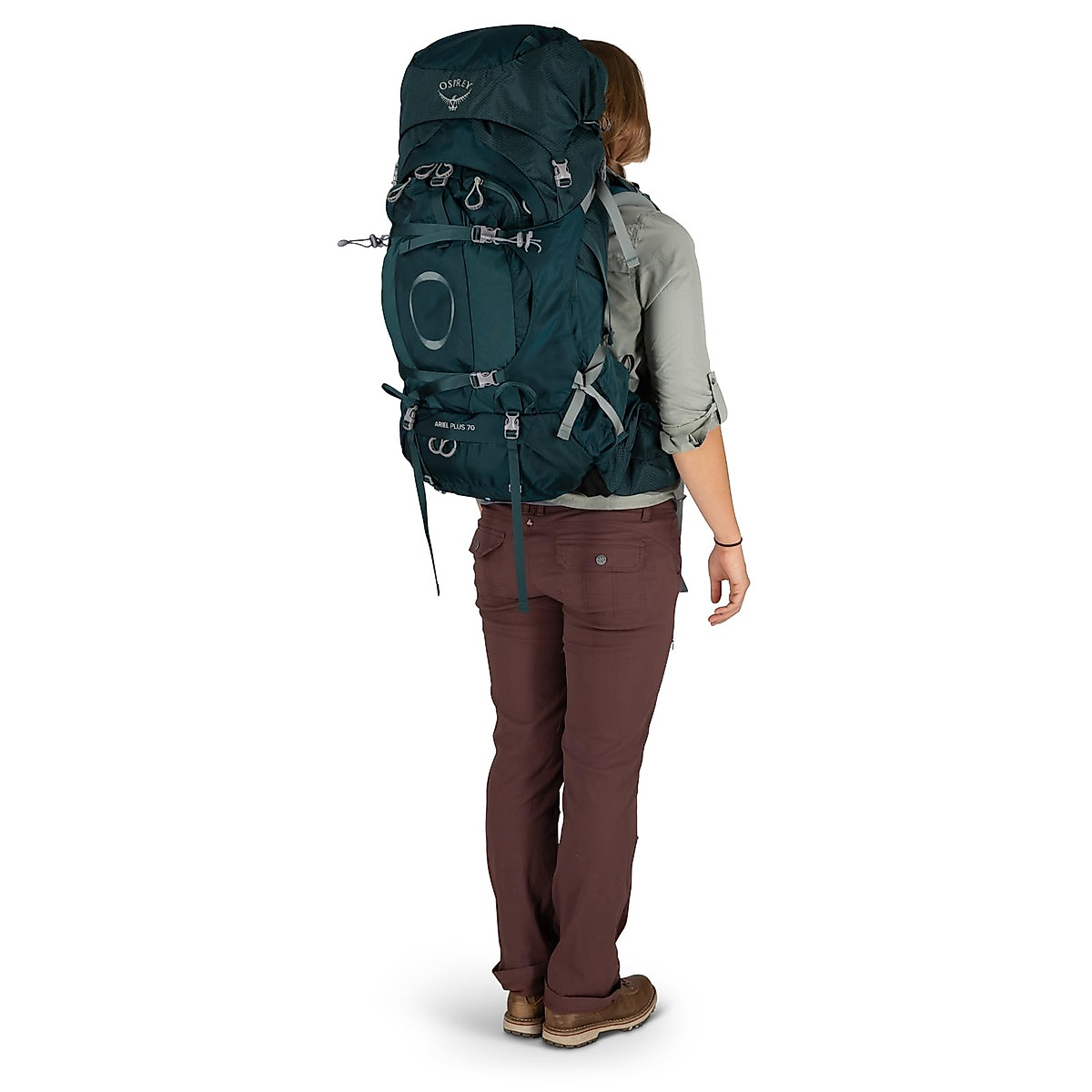 Osprey Ariel Plus 70 Women's Backpacking Backpack, Night Jungle Blue, X-Small/Small