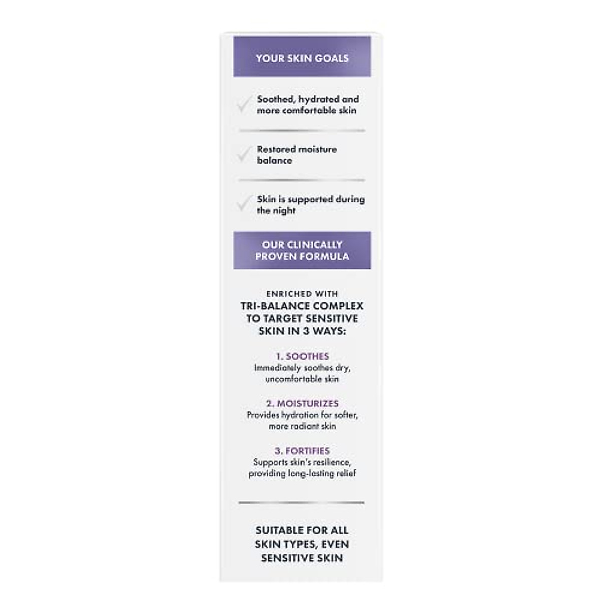 Eucerin Skin Balance Night Cream, Sensitive Skin Face Moisturizer Enriched with Tri-Balance Complex, 1.7 Oz Bottle