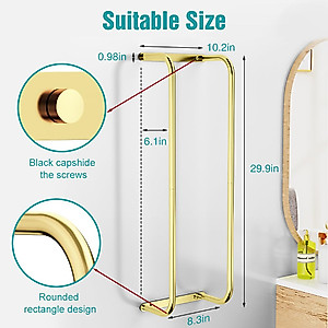 Towel Rack Wall Mounted, Bathroom Towel Storage, Stainless Steel Towel Racks for Bathroom, Bath Towel Holder Organizer for Folded Large Towel Washcloths, Easy to Install, Silver