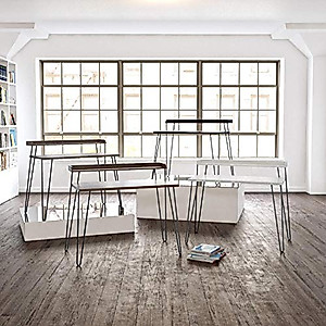 Ameriwood Home Haven Retro Desk with Riser, White