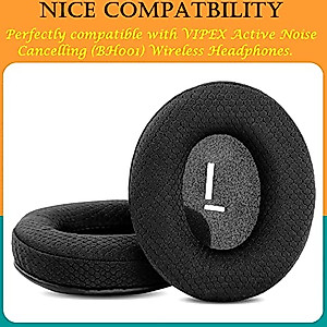 TaiZiChangQin Upgrade Ear Pads Ear Cushions Replacement Compatible with VIPEX Active Noise Cancelling (BH001) Wireless Headphone Fabric Earpads